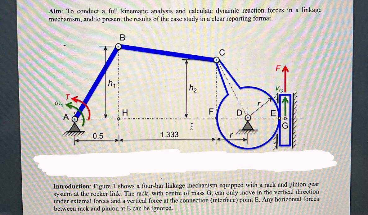 Aim: To conduct a full kinematic analysis and | Chegg.com