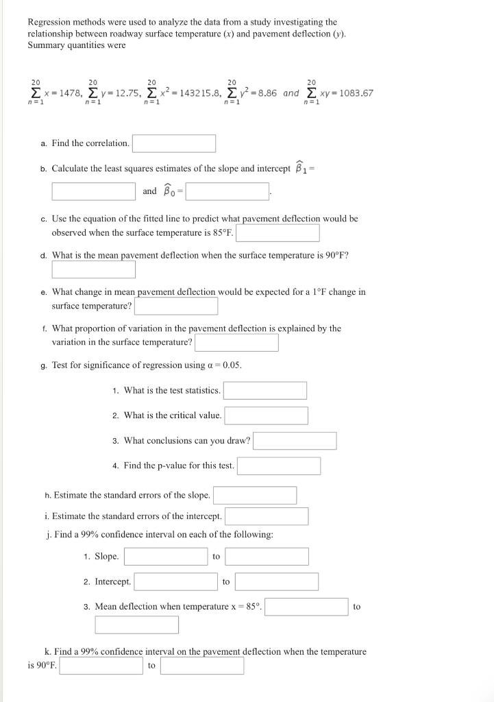Solved Regression methods were used to analyze the data from | Chegg.com