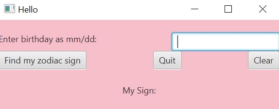 Solved **Zodiac Class** public class Zodiac { private String | Chegg.com