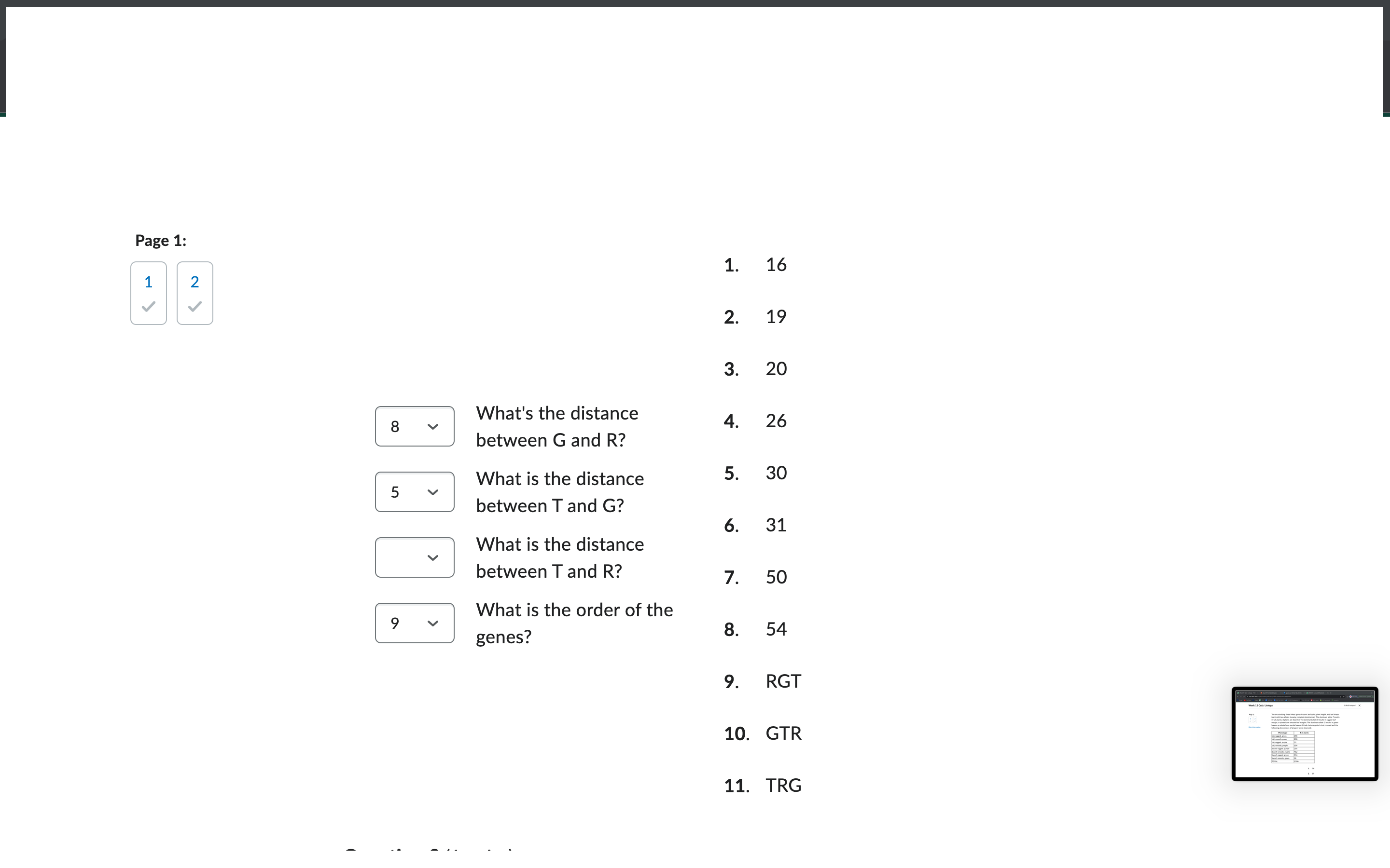 Solved You are studying three linked genes in corn: leaf | Chegg.com