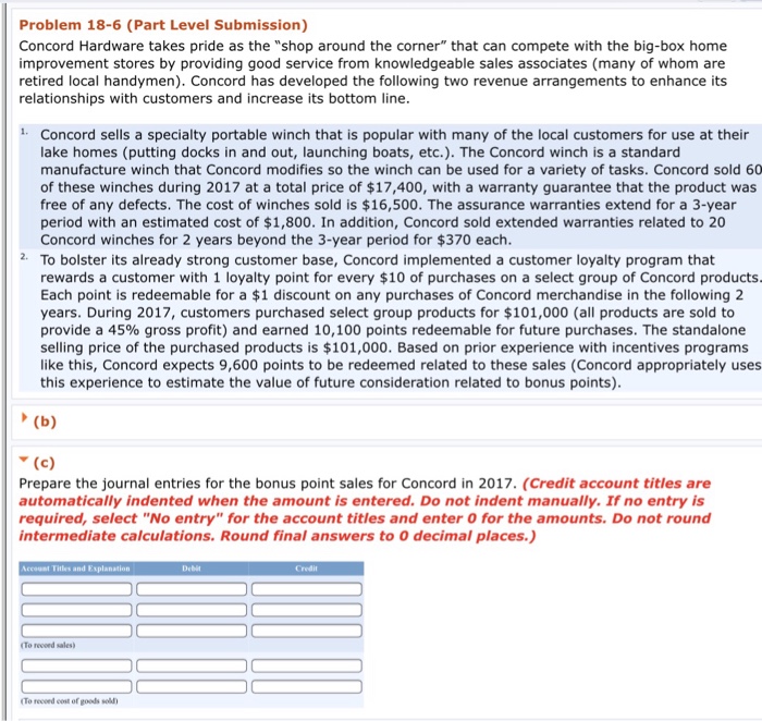 Solved Concord Hardware takes pride as the "shop around the | Chegg.com