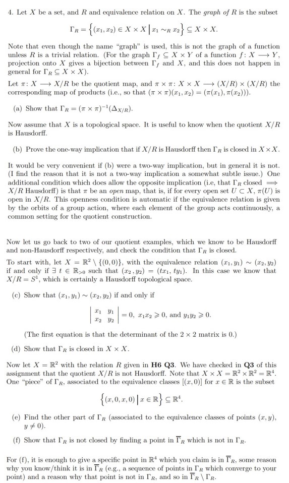 Solved Let x be ﻿a set, and R ﻿and equivalence relation | Chegg.com