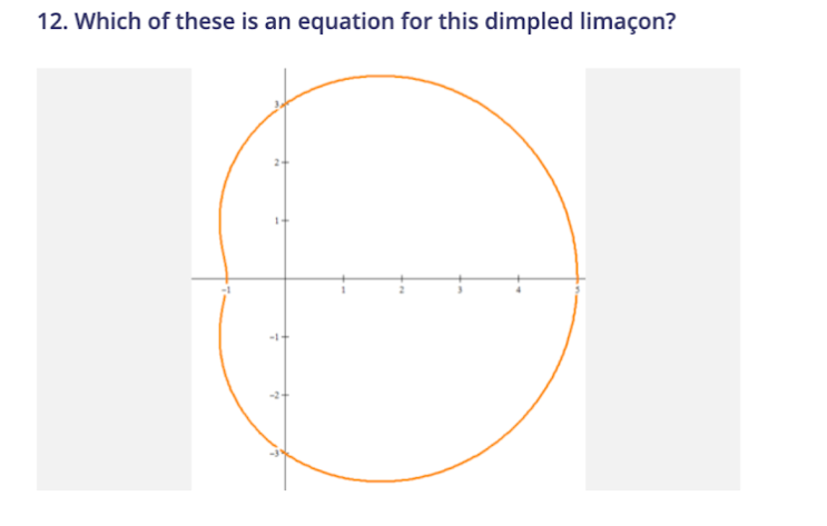 Solved 12. Which of these is an equation for this dimpled | Chegg.com