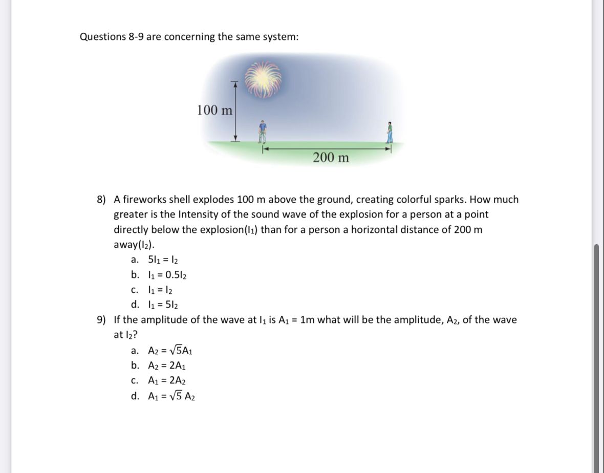 Solved Questions 8-9 are concerning the same system: 8) A | Chegg.com