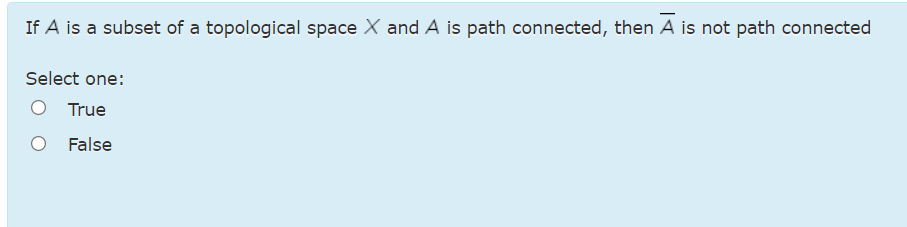 Solved If A ﻿is a subset of a topological space x ﻿and A ﻿is | Chegg.com