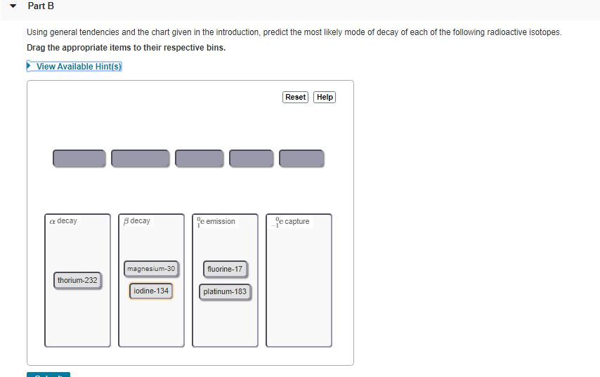 Part B Using general tendencies and the chart given | Chegg.com