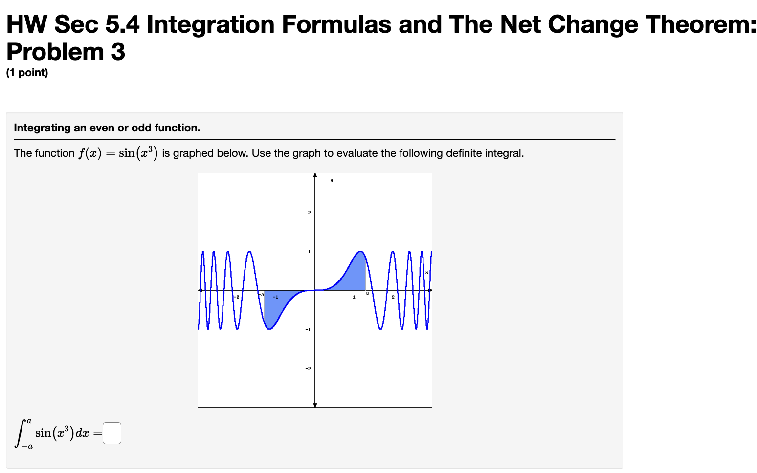 Solved HW Sec 5.4 Integration Formulas and The Net Change | Chegg.com