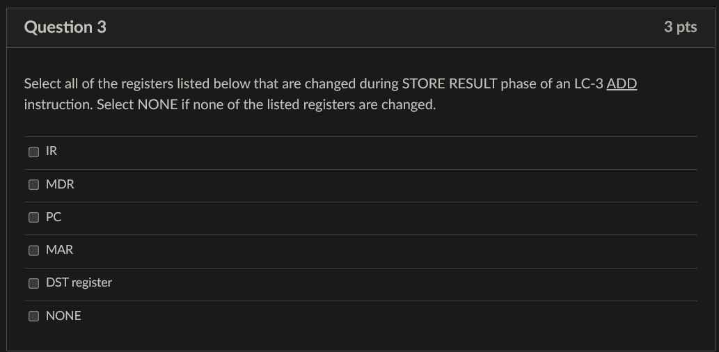 Solved Select all of the registers listed below that are | Chegg.com