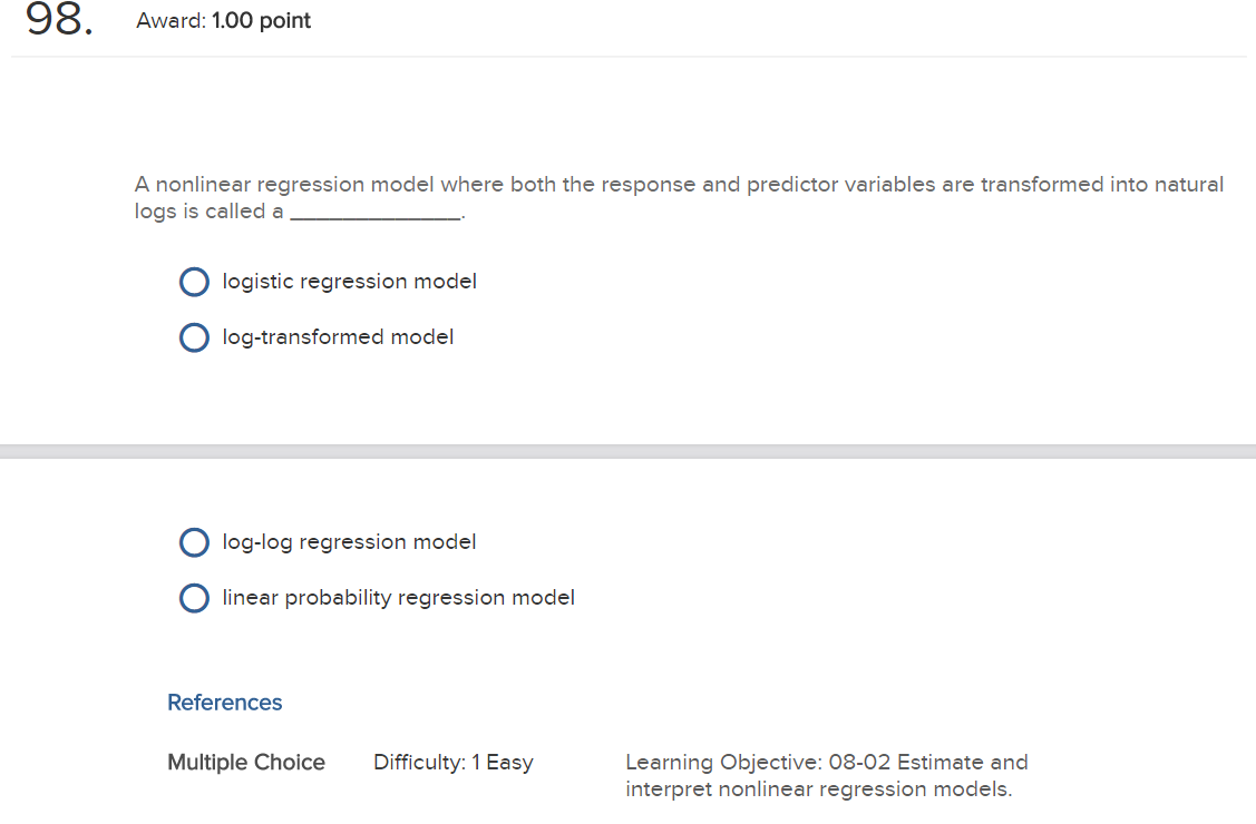 Solved Why are the partial effects of the two predictor | Chegg.com