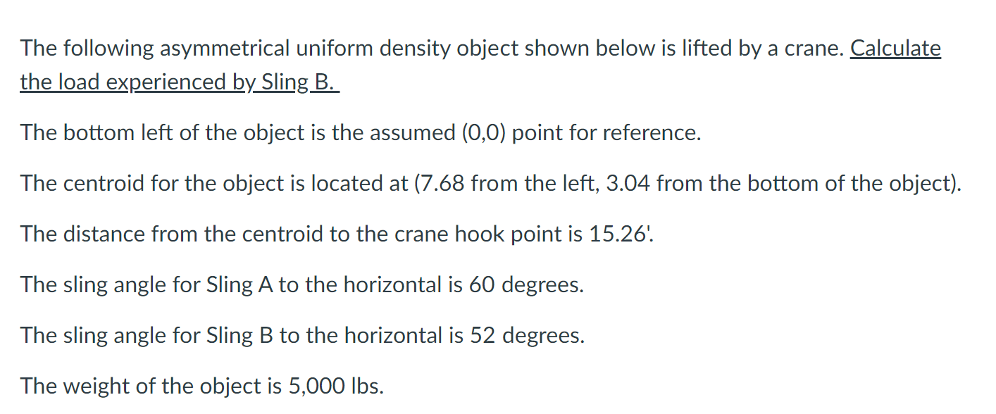 Solved The following asymmetrical uniform density object | Chegg.com
