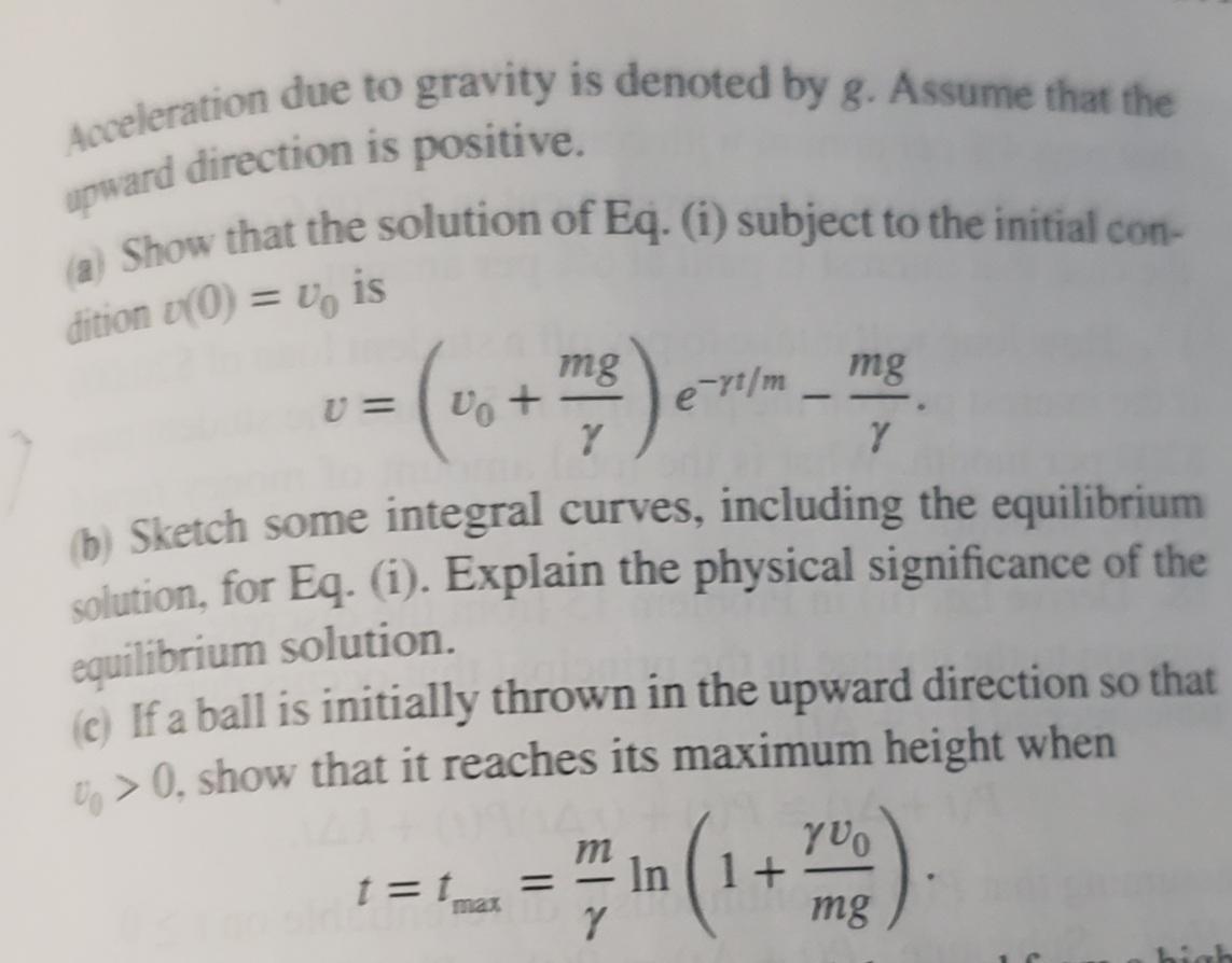 Solved 8. Classical Mechanics. The differential equation for | Chegg.com