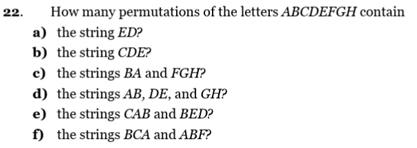 Solved How many permutations of the letters ABCDEFGH | Chegg.com