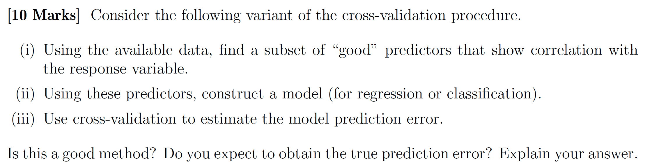 [10 Marks] Consider the following variant of the | Chegg.com