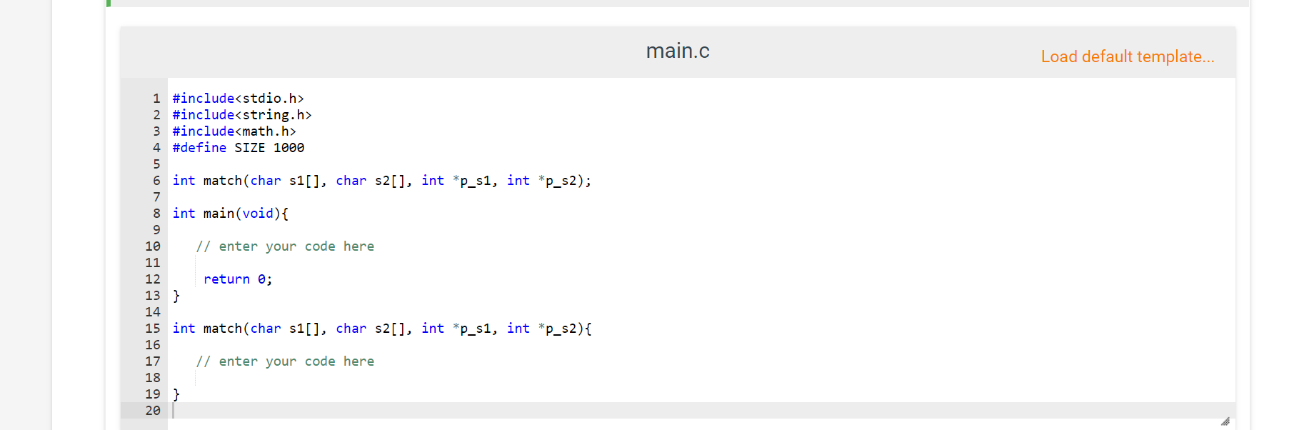 Solved main.c Load default template... 1 #include 2 #include | Chegg.com