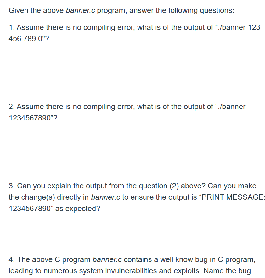 Solved #include #include #include int main(int argc, char | Chegg.com