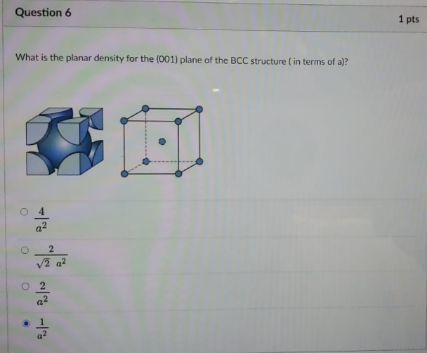 Solved Question 5 1 pts Calculate the linear number density | Chegg.com