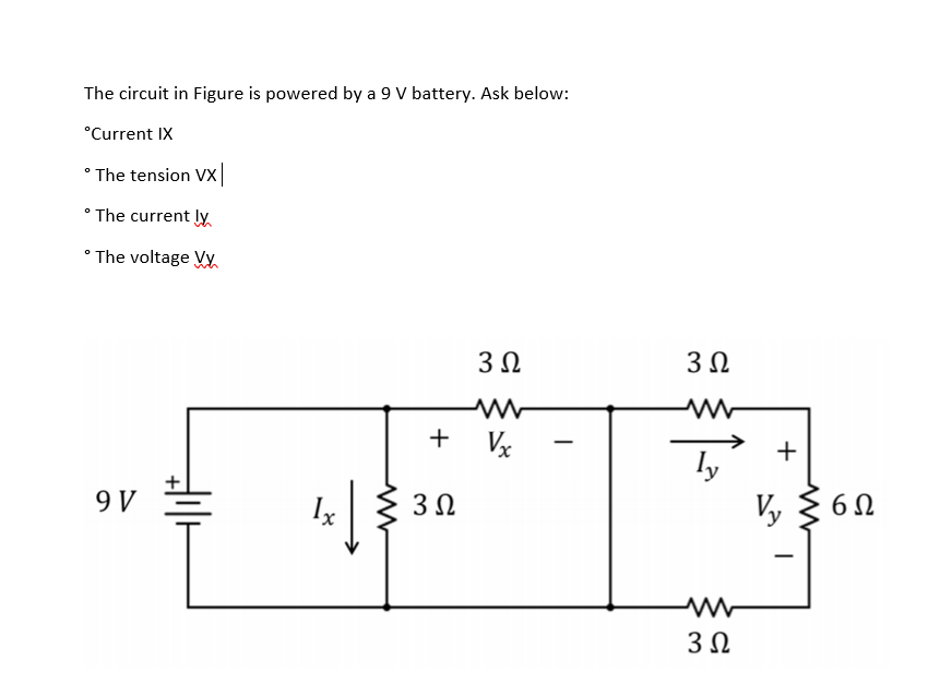 Solved The circuit in Figure is powered by a9V battery. Ask | Chegg.com