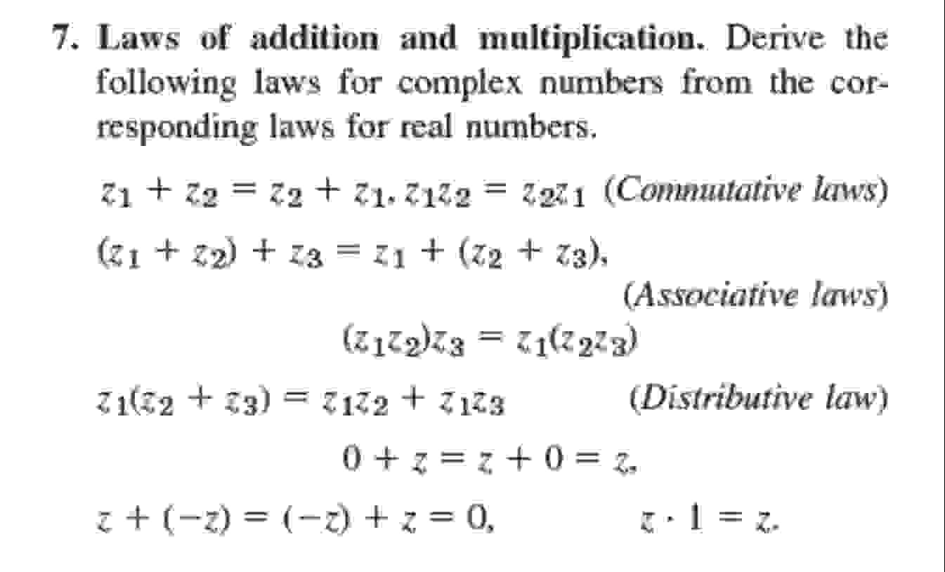 Solved Laws of addition and multiplication. Derive the | Chegg.com