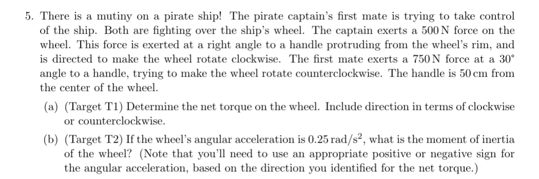 Solved 5. There is a mutiny on a pirate ship! The pirate | Chegg.com