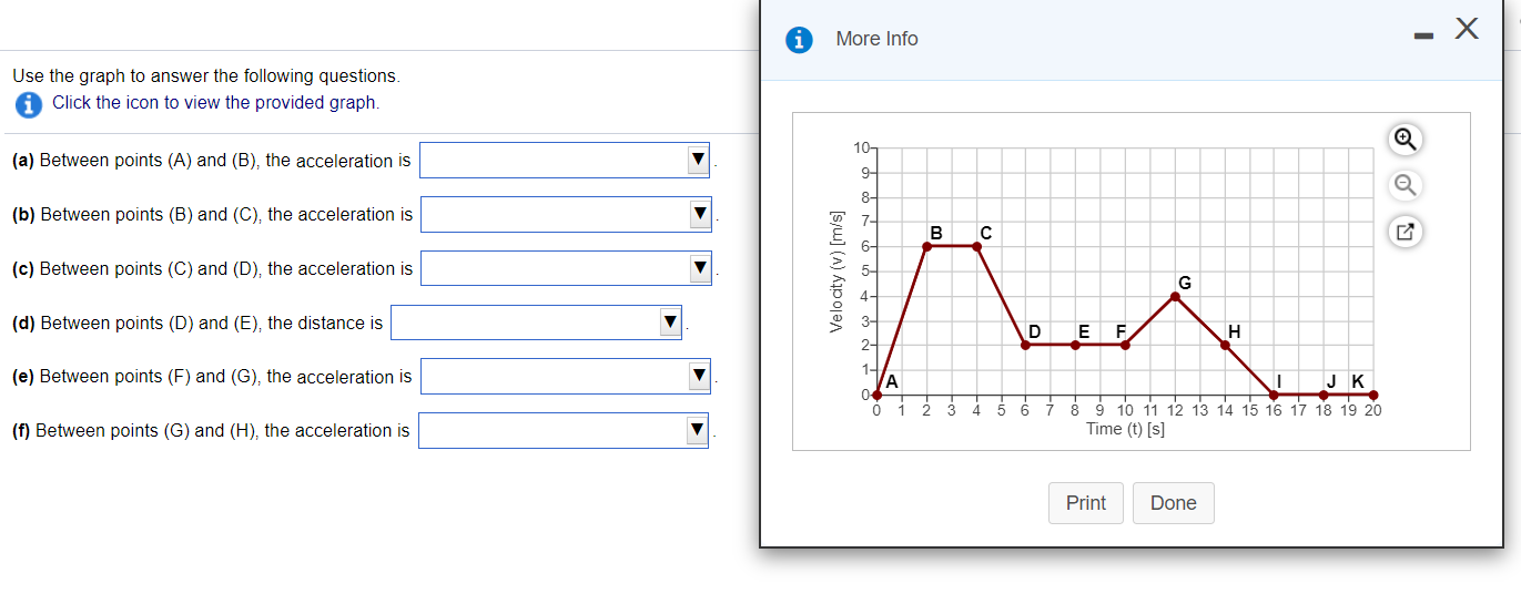 Solved More Info X Use the graph to answer the following | Chegg.com