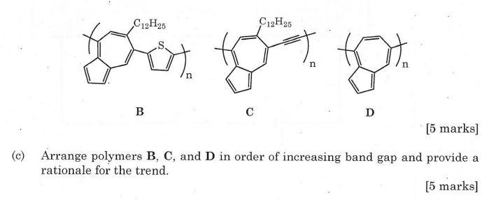 Solved C12H25 C12H25 from 192.18 B с D [1 marks] Arrange | Chegg.com
