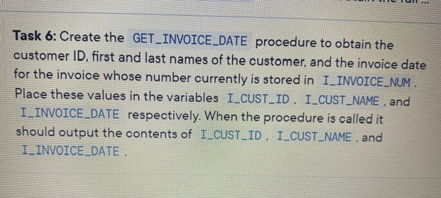 Solved CUSTOMER table In the INVOICES table contains | Chegg.com