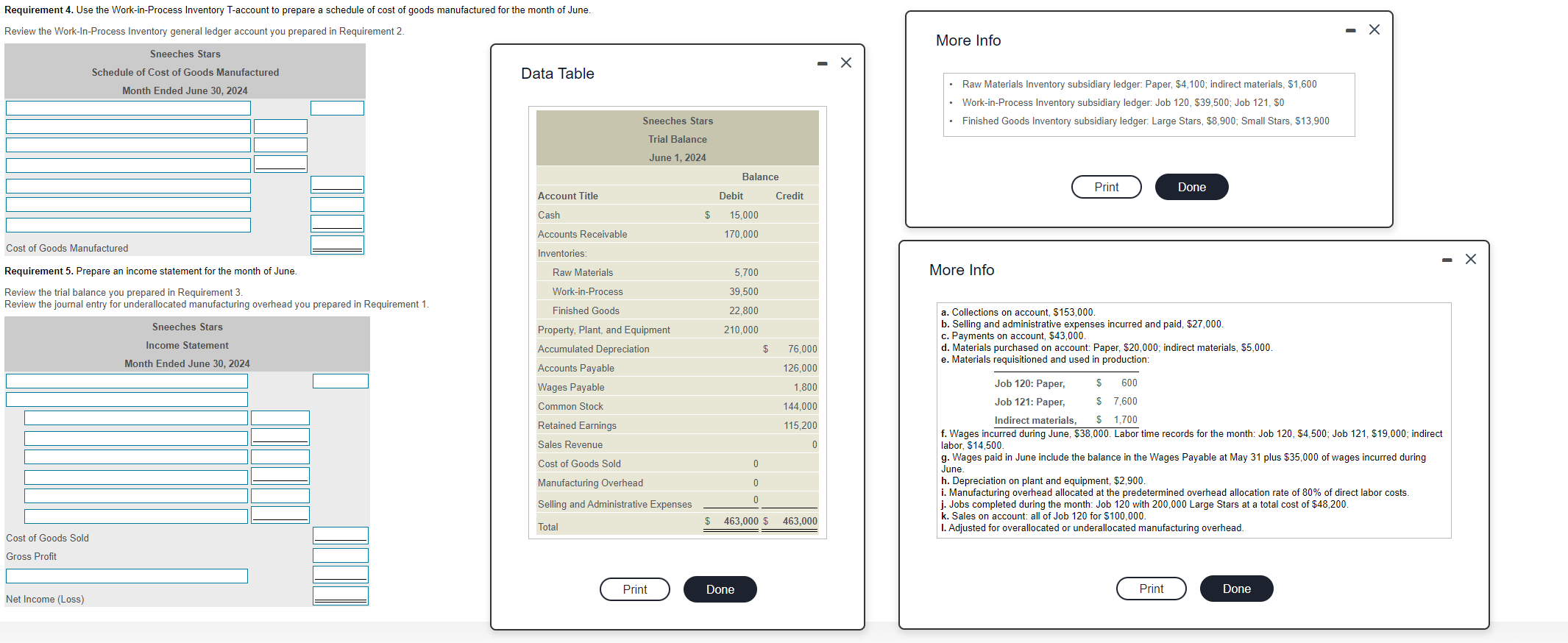 Requirement 4. Use the Work-in-Process Inventory | Chegg.com