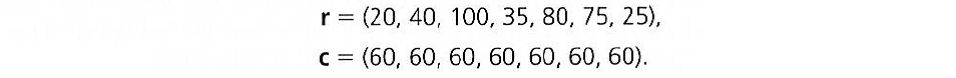 r c (20, 40, 100, 35, 80, 75, 25), (60, 60, 60, 60, | Chegg.com