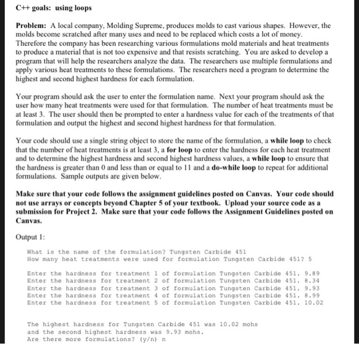 Solved C++ goals: using loops Problem: A local company, | Chegg.com