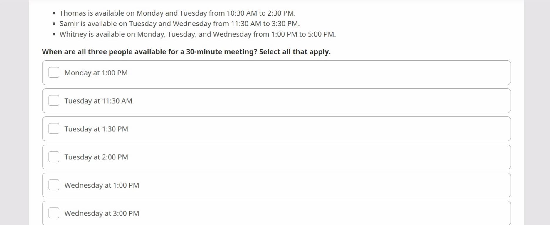 Solved ion 1 What s The EARLIEST You Can Schedule The Chegg