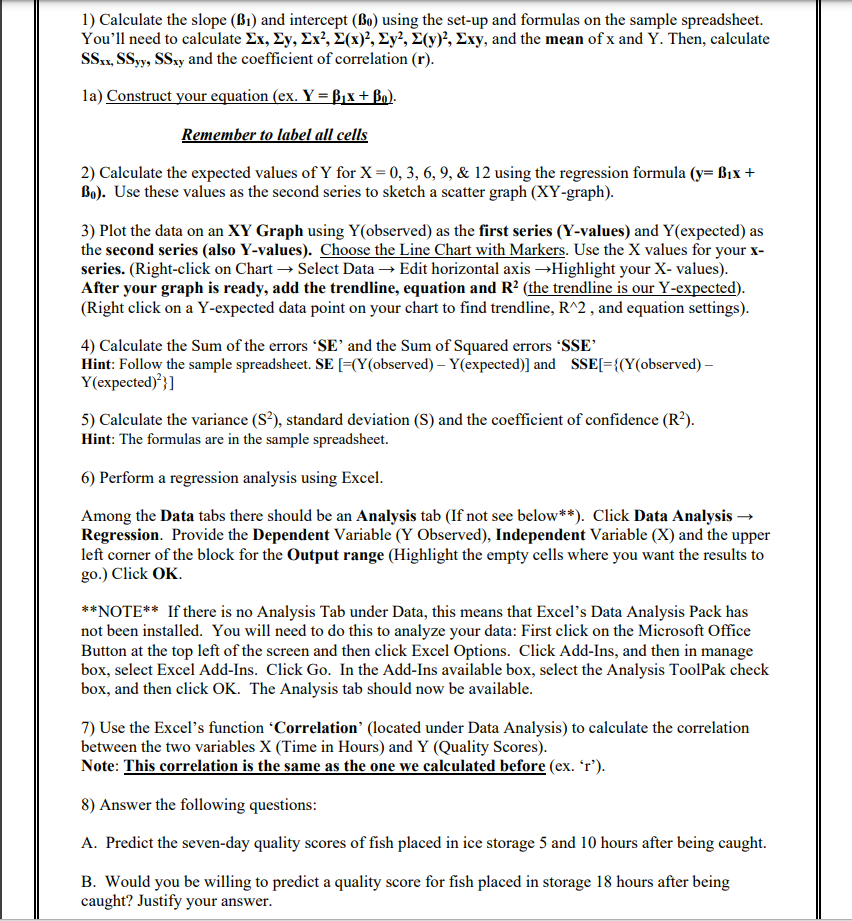 Solved Linear Correlation and Regression Analysis Regression | Chegg.com