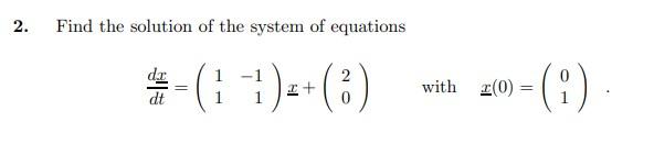 [Solved]: How does one solve this using differential equat