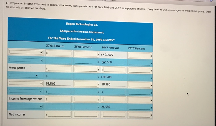 Solved Drop down options for drop downs 1, 2, 4, and 6 | Chegg.com Solved Drop down options for drop downs 1, 2, 4, and 6 | Chegg.com