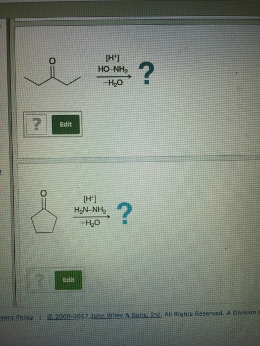 Solved [H+] HO-NH2 -Hoo Edit HON-NH, H20 Edit vacy I 2000-20 | Chegg.com