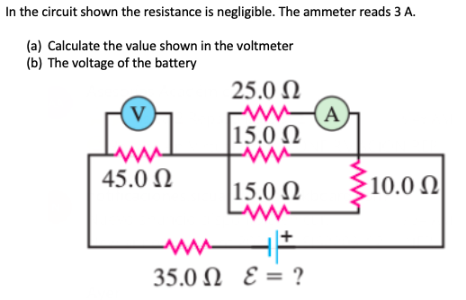 Solved In the circuit shown the resistance is negligible. | Chegg.com