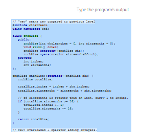 Solved Type the program's output: gub:1ะ: int 1 -chat: 3% 33 | Chegg.com