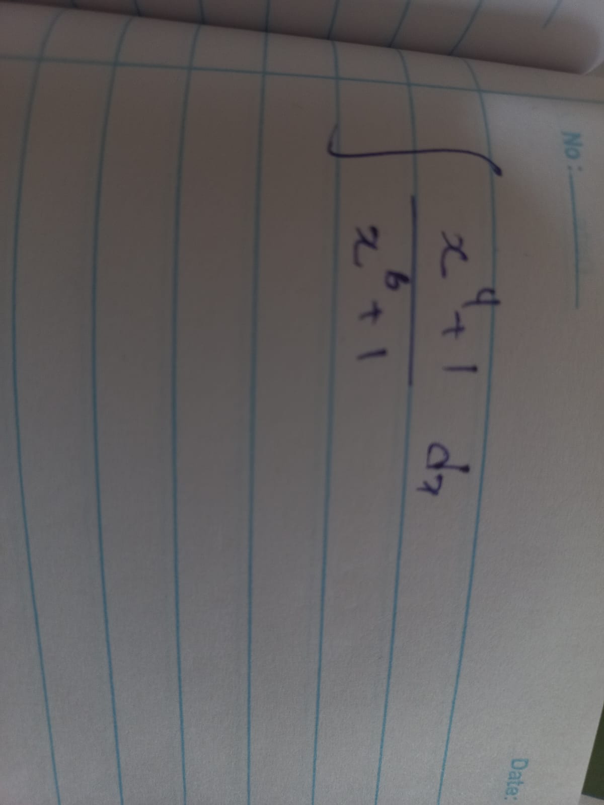 Solved ∫﻿﻿x4+1x6+1dx | Chegg.com