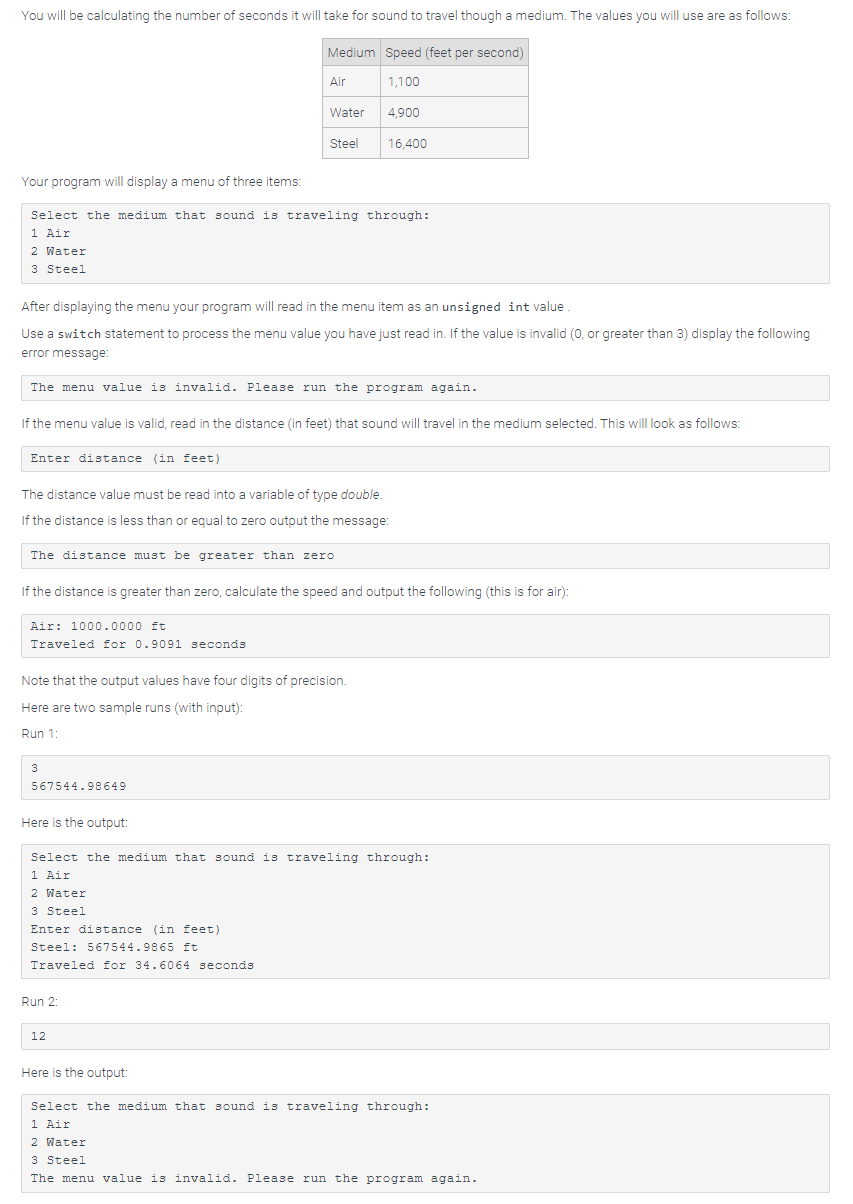 Solved You will be calculating the number of seconds it will | Chegg.com
