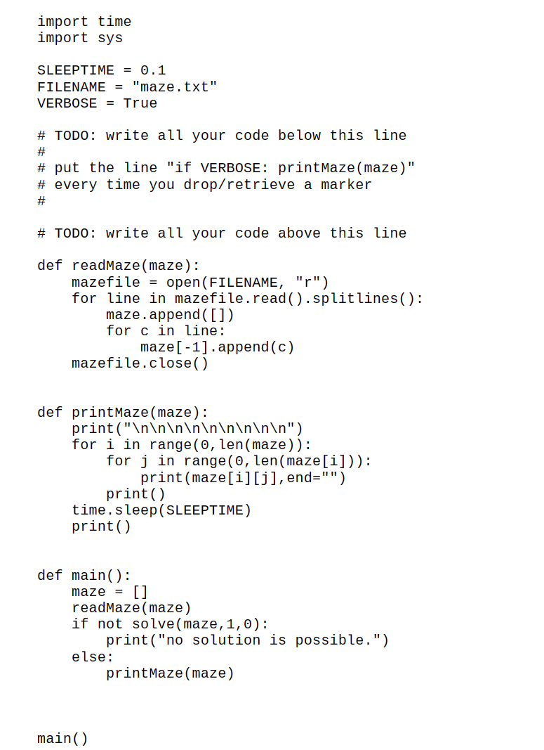 Solved Write a recursive function to find a path in a maze | Chegg.com