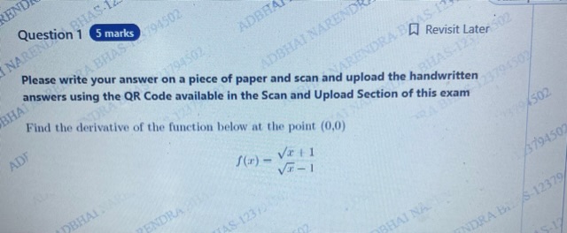 Solved Please write your answer on a piece of paper and scan | Chegg.com