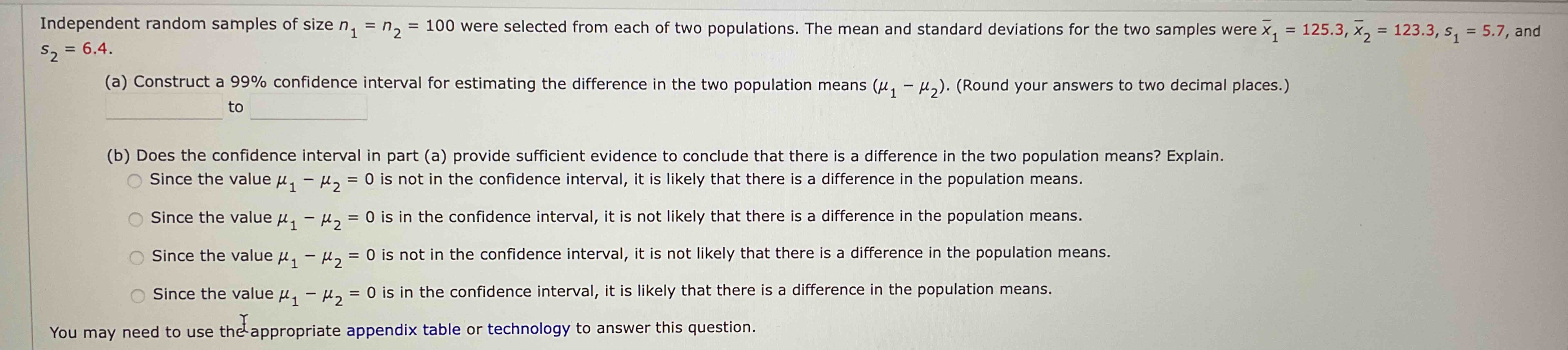 Solved Independent random samples of ﻿size n1=n2=100 ﻿were | Chegg.com