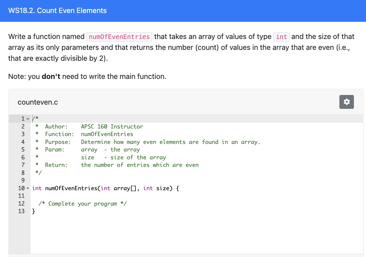 Solved Write a function named that takes an array of values | Chegg.com