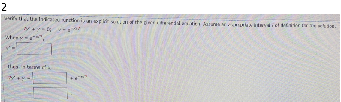 Solved Verify that the indicated function is an explicit | Chegg.com