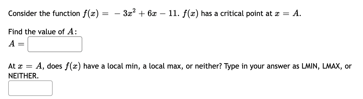 Solved Consider the function f(x)=5−3x2,−4≤x≤1. The absolute | Chegg.com