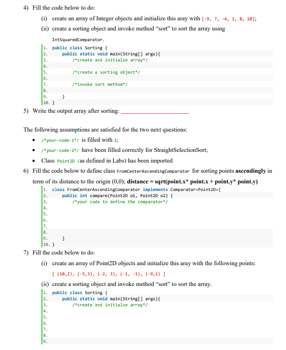I. (25 points Straight Selection Sort is given the | Chegg.com
