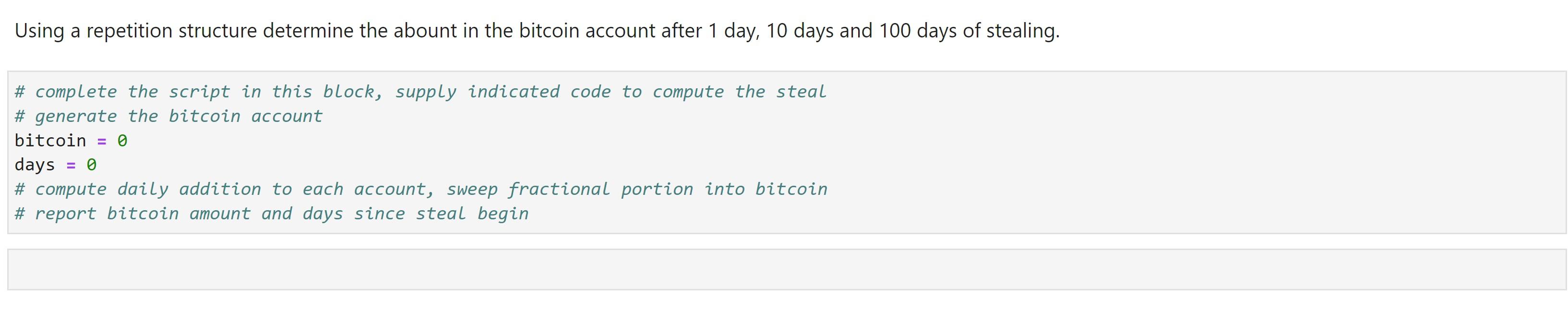 Solved Problem 1 NUMPY (10 points) : Show me the money! ! | Chegg.com