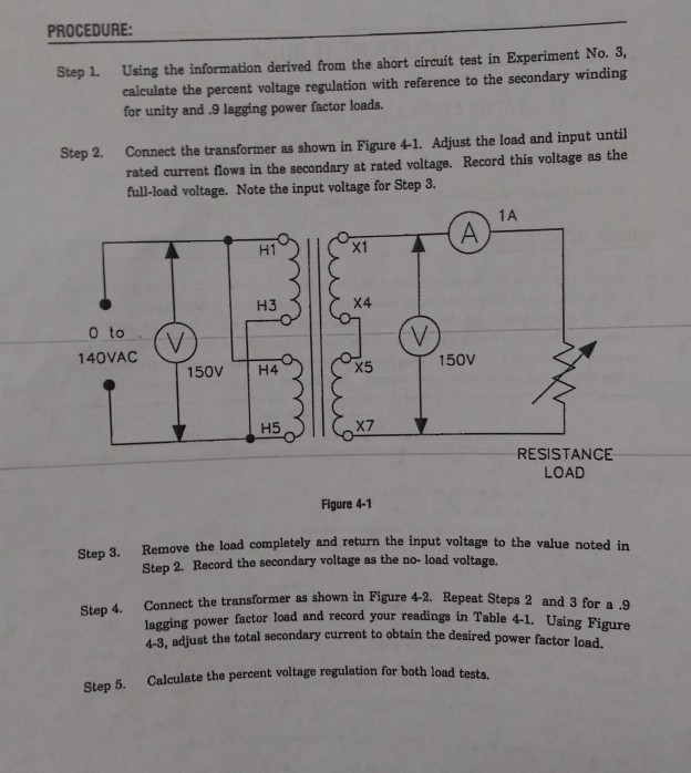 Solved EXPERIMENT NO.4 REGULATION CALCULATIONS USING | Chegg.com