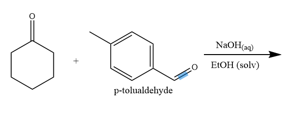 Solved NaOH(aq) + O EtOH (solv) p-tolualdehyde | Chegg.com