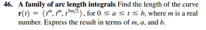 Solved 46. A family of arc length integrals Find the length | Chegg.com