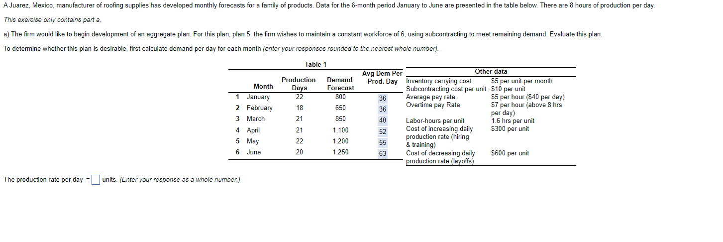 Solved This exercise only contains part a. To determine | Chegg.com
